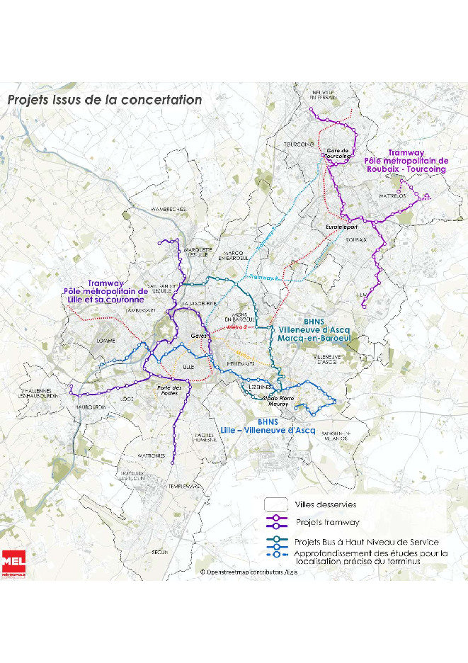 Carte générale | Métropole européenne de Lille